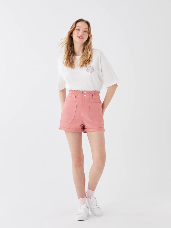 LC Waikiki Ženski teksas šorc S3H935Z8-GJA, Roze