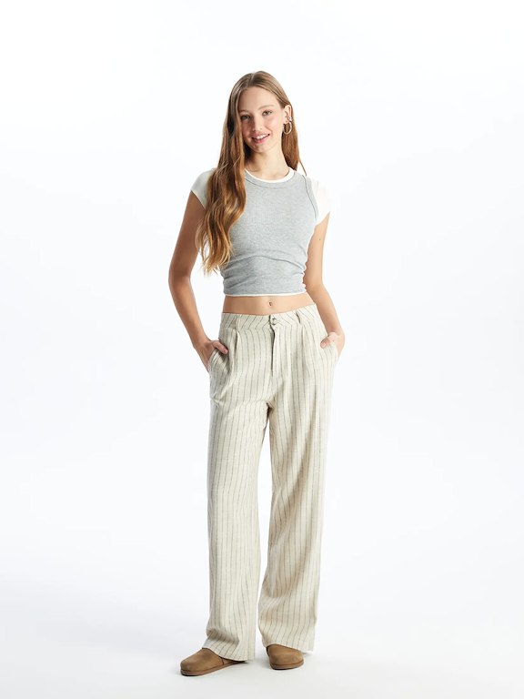 LC Waikiki Ženske pantalone S4H954Z8-R9J, Krem