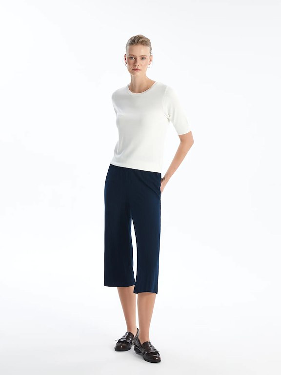 LC Waikiki Ženske Kapri pantalone S4IM88Z8-JEU, Teget