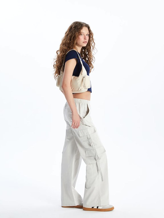 LC Waikiki Ženske kargo pantalone S4G838Z8-VHM, Bež