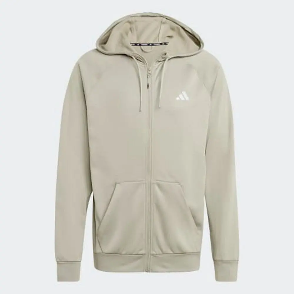 Adidas Muški duks sa kapuljačom Game and go training bl 3s fz hd, Bež
