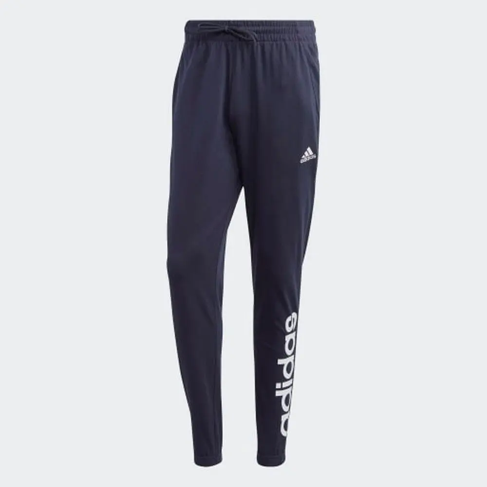 Adidas Muški donji deo trenerke Essentials single jersey tapered elasticized cuff logo, Teget