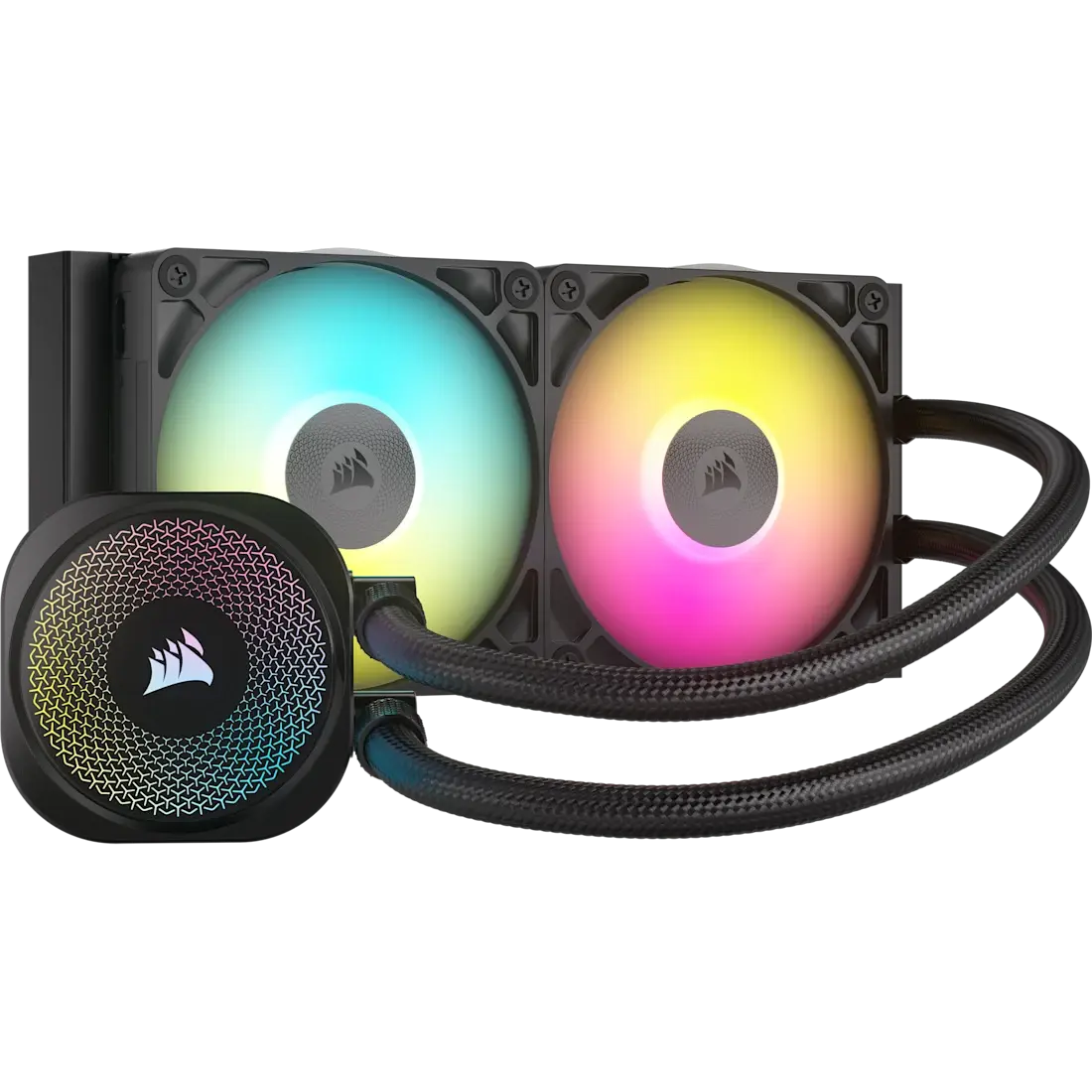 Corsair Kuler za PC iCUE LINK TITAN 240 RX AIO, 240 mm ventilator, RGB, Crni