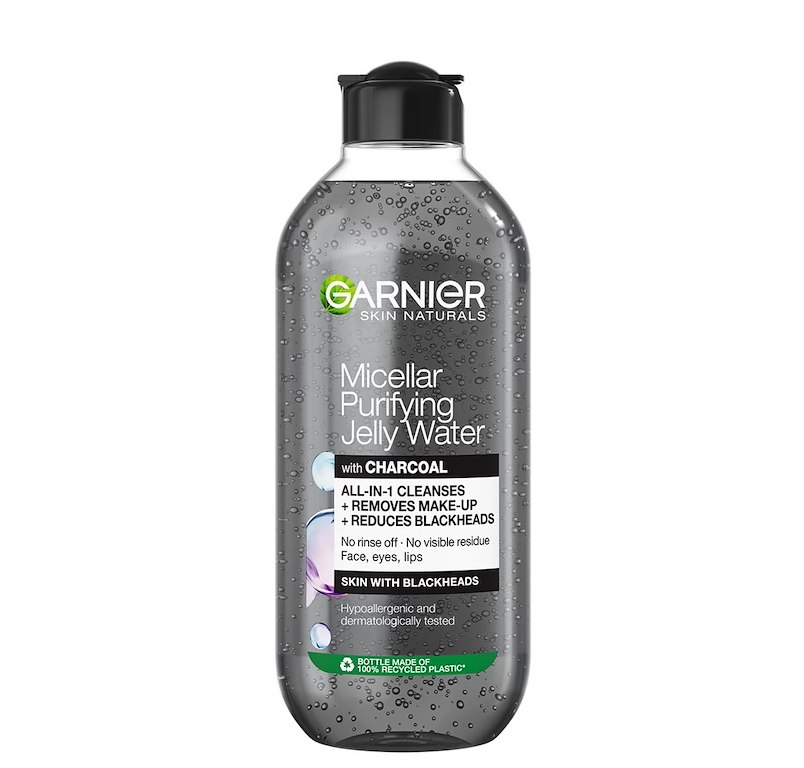 *GARNIER SKIN NATURALS MICELARNA VODA 400ML GELASTA JELLY CHARCOAL