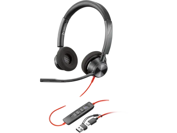 HP Slušalice Poly BW 3320 Stereo -M USB-C HS +USB-C, A, 8X220AA, Crne
