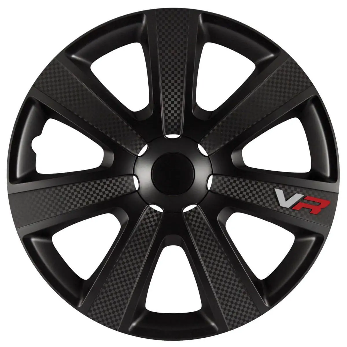 SUMEX Set univerzalnih ratkapni Carbon 14" ABS crni