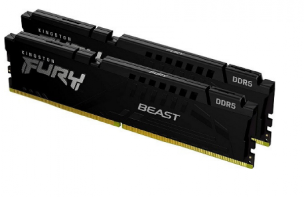 Kingston DDR5 32GB (2x16GB) 6000MT/s FURY BEAST, Non-ECC UDIMM, CL36 1.35V, 288-Pin 1Rx8, Black, Memory Kit, w/Heatsink, XMP & EXPO ( KF560C36BBE2
