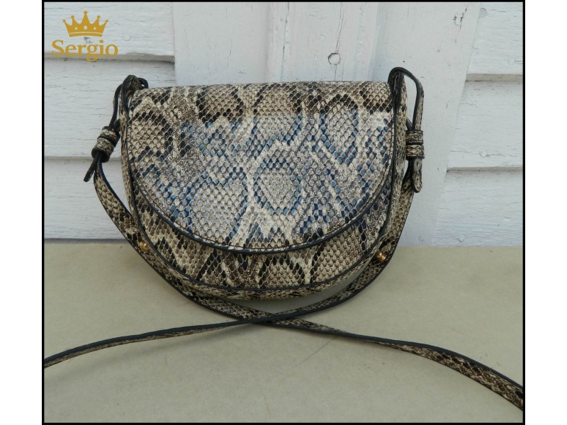 Mango torba zmijski print elegantna unikatna