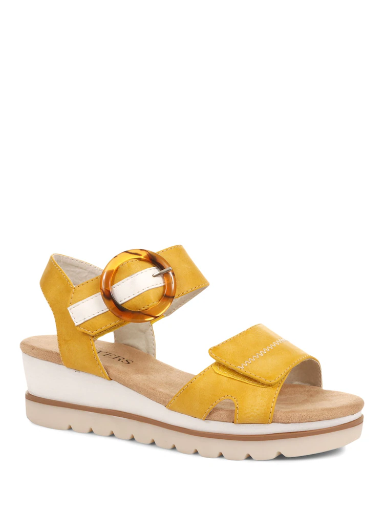 Žuto - Pavers Comfortable Cipele sa punom petom cipele na štiklu Sandale