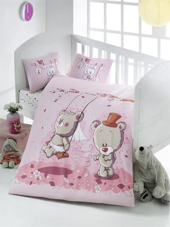 L'essentiel Maison Posteljina za bebe Pink Dream , 100x150cm, Roze