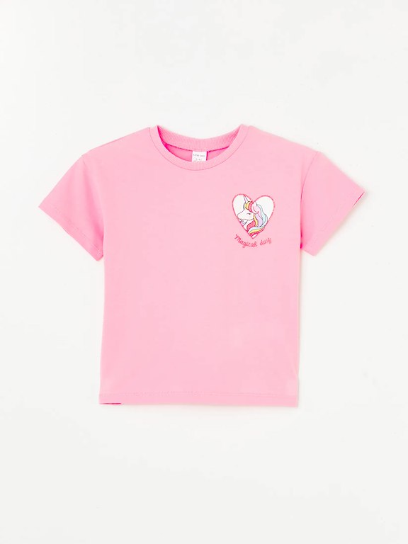 LC Waikiki Majica za devojčice S4LN08Z1-QY7, Roze