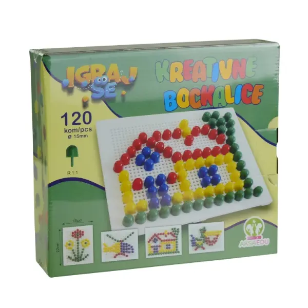 AKSA EDU Kreativne bockalice Igraj se, 120 komada