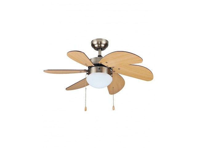 NIAROS PLAFONSKI Ventilator 32` SA LAMPOM, DRVO/INOX