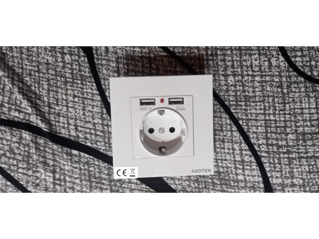 Šuko utičnica sa 2 USB-a (Rakovica)