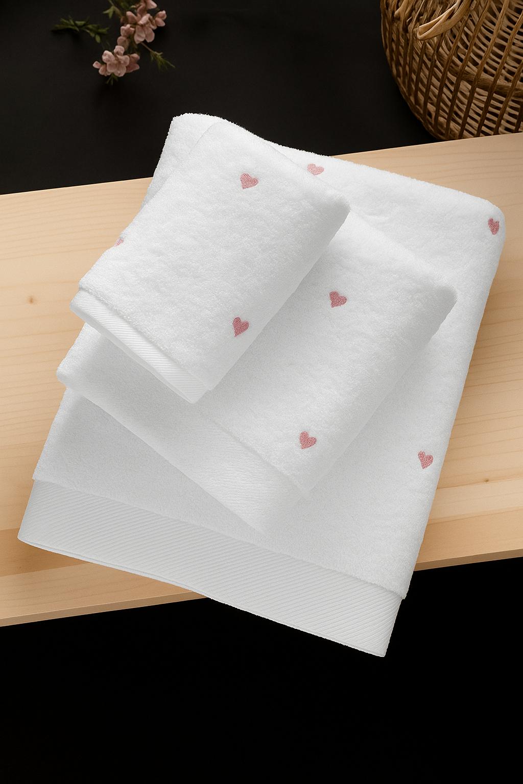 SET PEŠKIRA – Roze Srca