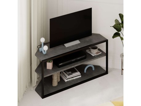 HANAH HOME TV polica Echo Retro Grey