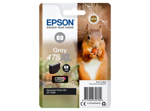 Singlepack Grey 478XL Claria Photo HD Ink