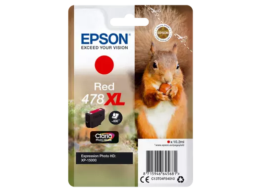 Singlepack Red 478XL Claria Photo HD Ink