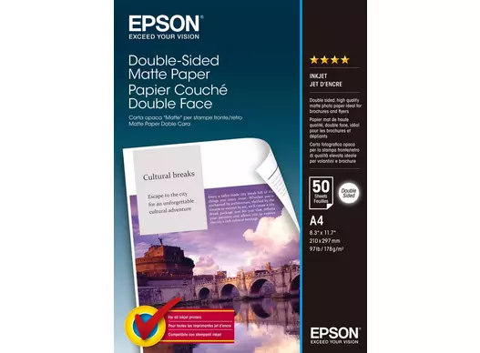 Double-Sided Matte Paper, DIN A4, 178g/m2, 50 Sheets