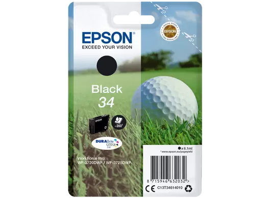Singlepack Black 34 DURABrite Ultra Ink