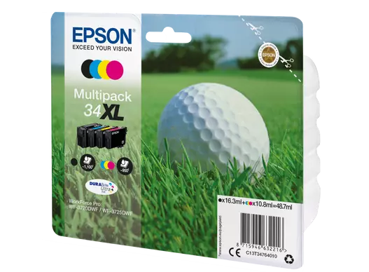 Multipack 4-colours 34XL DURABrite Ultra Ink