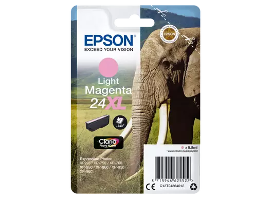 Singlepack Light Magenta 24XL Claria Photo HD Ink