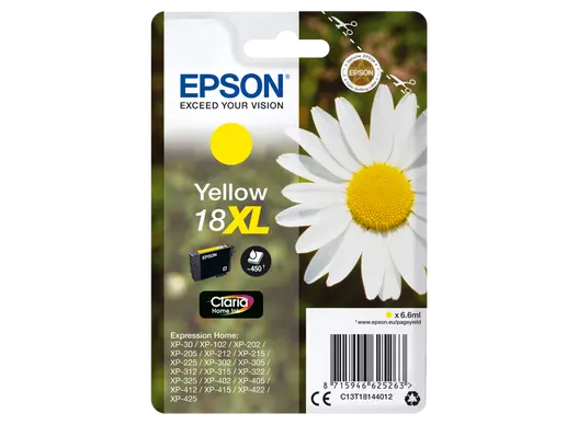 Singlepack Yellow 18XL Claria Home Ink