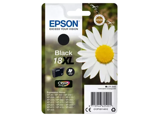 Singlepack Black 18XL Claria Home Ink
