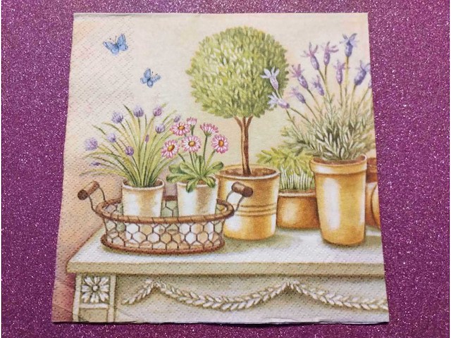 Salveta sa dve slike 33 x 33