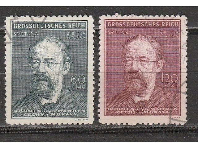 Böhmen und Mähren - 1944 - Bedrich Smetana