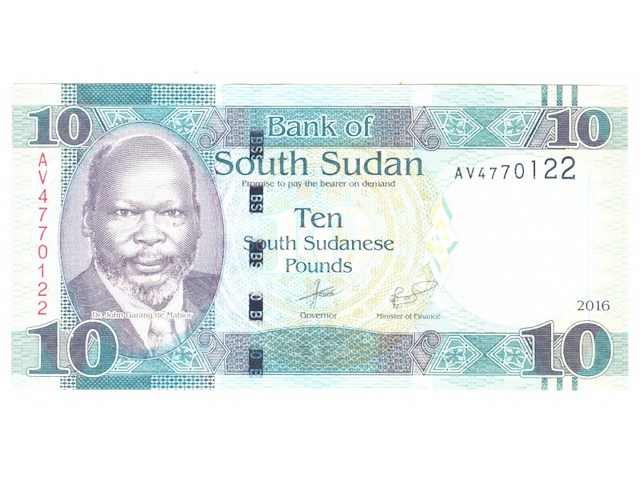 Juzni Sudan 10 pounds 2016 UNC