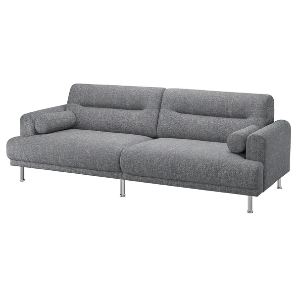 Sofa trosed, Lejde siva/crna/metal