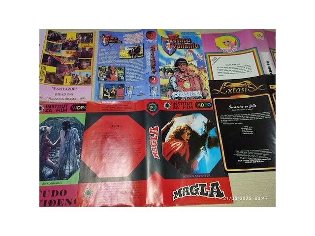 Omoti od Vhs kaseta 7 komada
