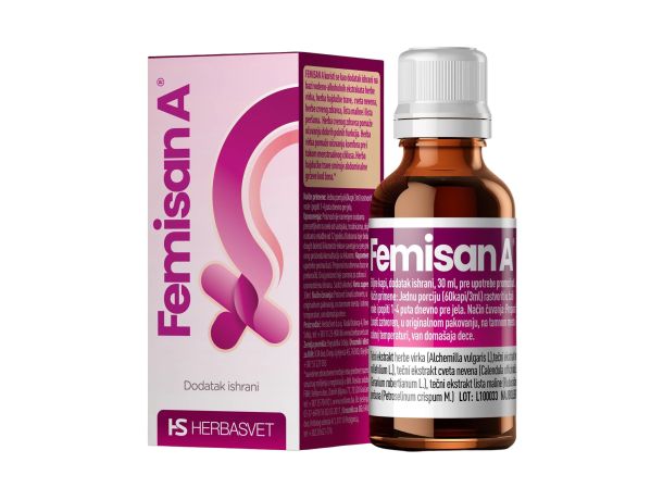 Femisan A® biljne kapi, 30ml