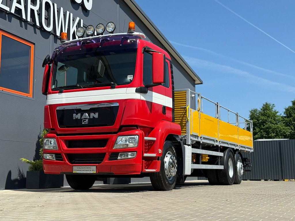 MAN MAN TGS TGX E5 26.320 / skrzynia / platforma / oś skrętna kamion s ravnom platformom