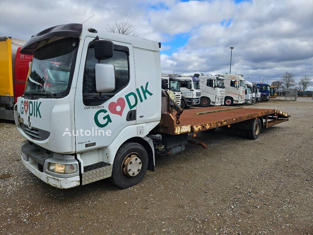 Renault Midlum 220 Machine/auto Transport and crane(2 stk) autotransporter