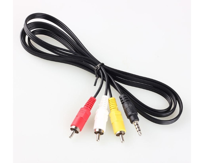 E-GREEN Kabl audio 3.5mm - 2xRCA 3m crni