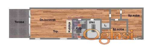 S pdv-om Telep-trosoban odličan