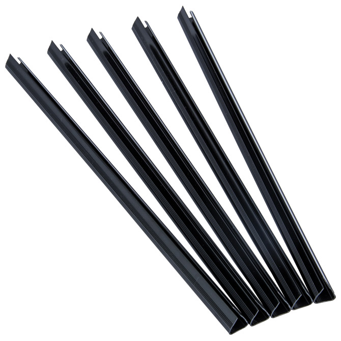 Lajsna klizna 4mm/297mm pvc (25 listova) pk50 Fellowes D104N crna
