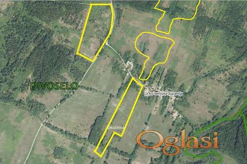 Gospić, Ornice, obiteljsko imanje sa kućom, 154.835 m2, cijena dogovor