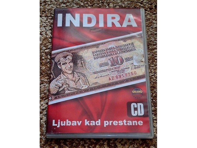 CD-INDIRA-LJUBAV KAD PRESTANE-ORIGINAL