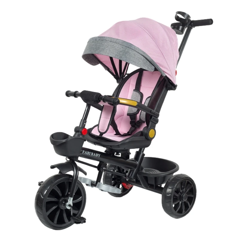 Tricikl za decu sa rotirajućem sedištem SM-25202 Pink, 12m+