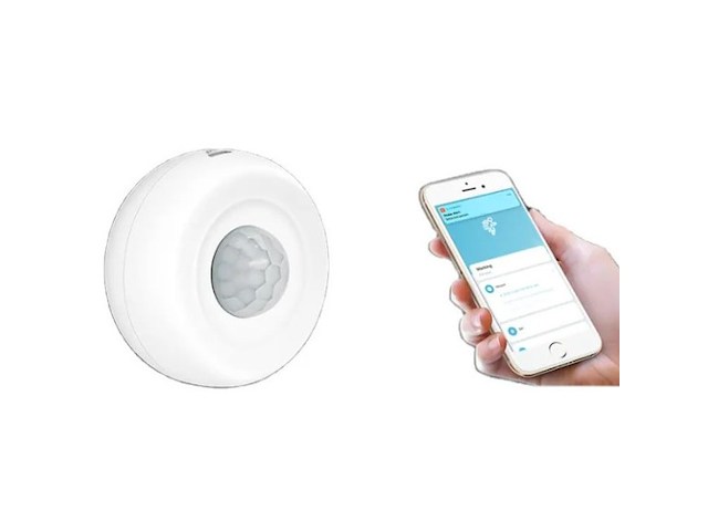 ZIGBEE-SMART-PIR-MS08 Gembird Tuya Smart WiFi PIR senzor detektora pokreta ljudskog tela,infracrveni
