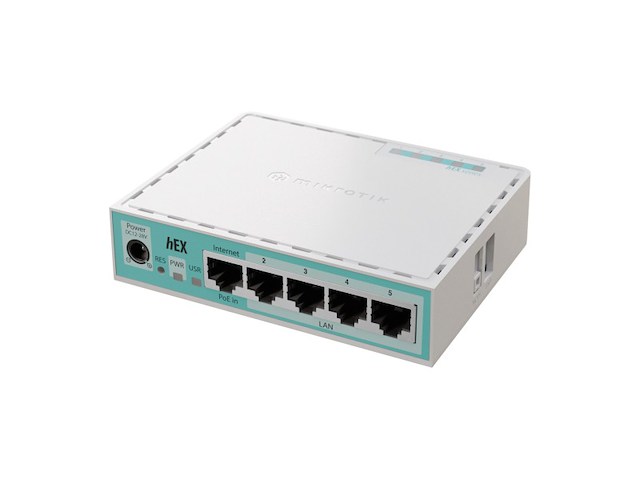 LAN MikroTik E50UG hEX ruter sa 5 x Gigabit LAN  WAN portova 101001000Mb