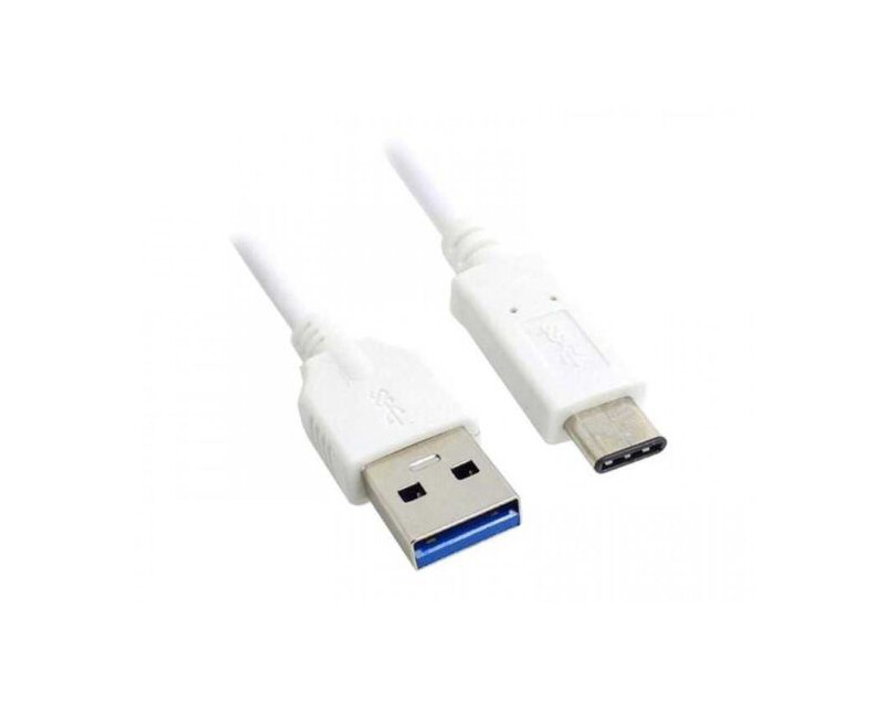 E-GREEN - Kabl 3.0 USB A - USB 3.1 tip C M/M 1m, za Superbrzo punjenje, 120W, 20V, 6A, beli