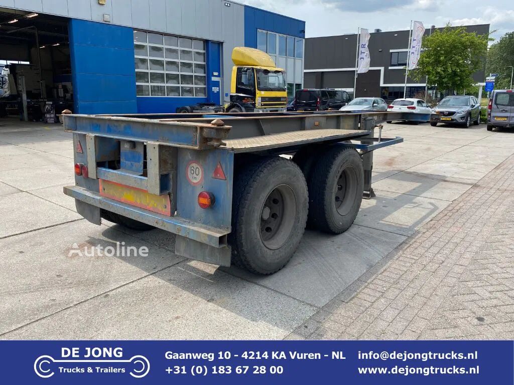 Van Hool 20FT Chassis / Steel Suspension / Double Air poluprikolica za prevoz kontejnera