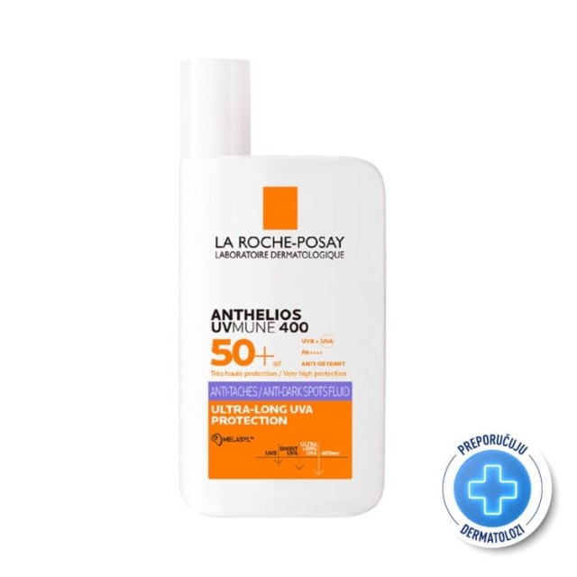 LA ROCHE-POSAY ANTHELIOS UVMUNE 400 FLUID PROTIV TAMNIH FLEKA SPF50+ 50ML
