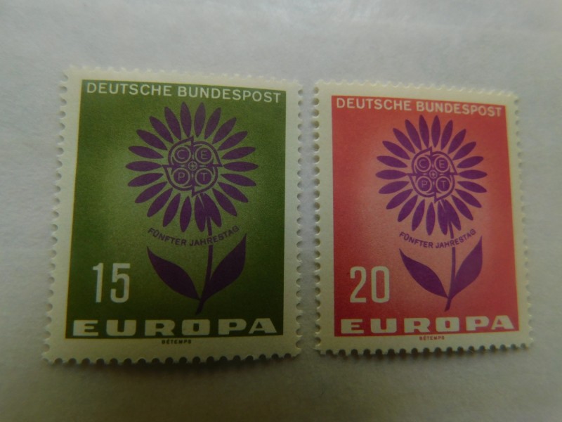 DEUTSCHE BUNDESPOST EUROPA 1964 KOMPLET ČISTA SERIJA