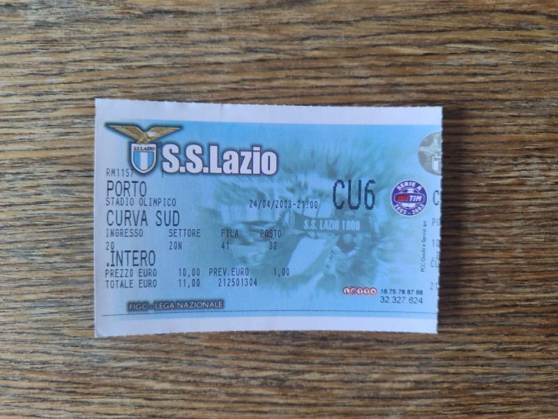 Lacio - Porto 24.04.2003. UEFA kup polufinale