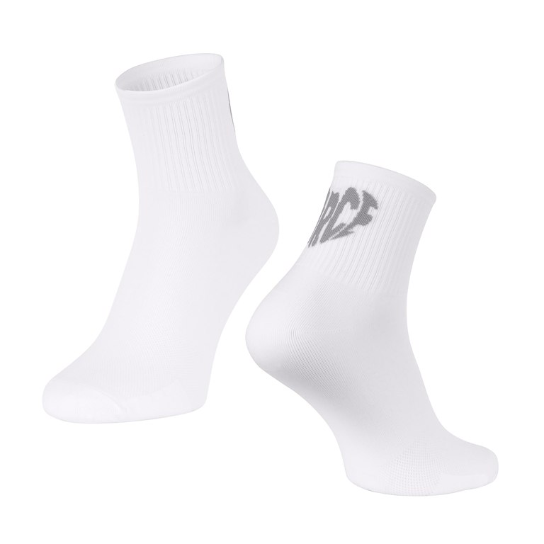 Čarape FORCE IN HEART kraće, belo L-XL/42-46